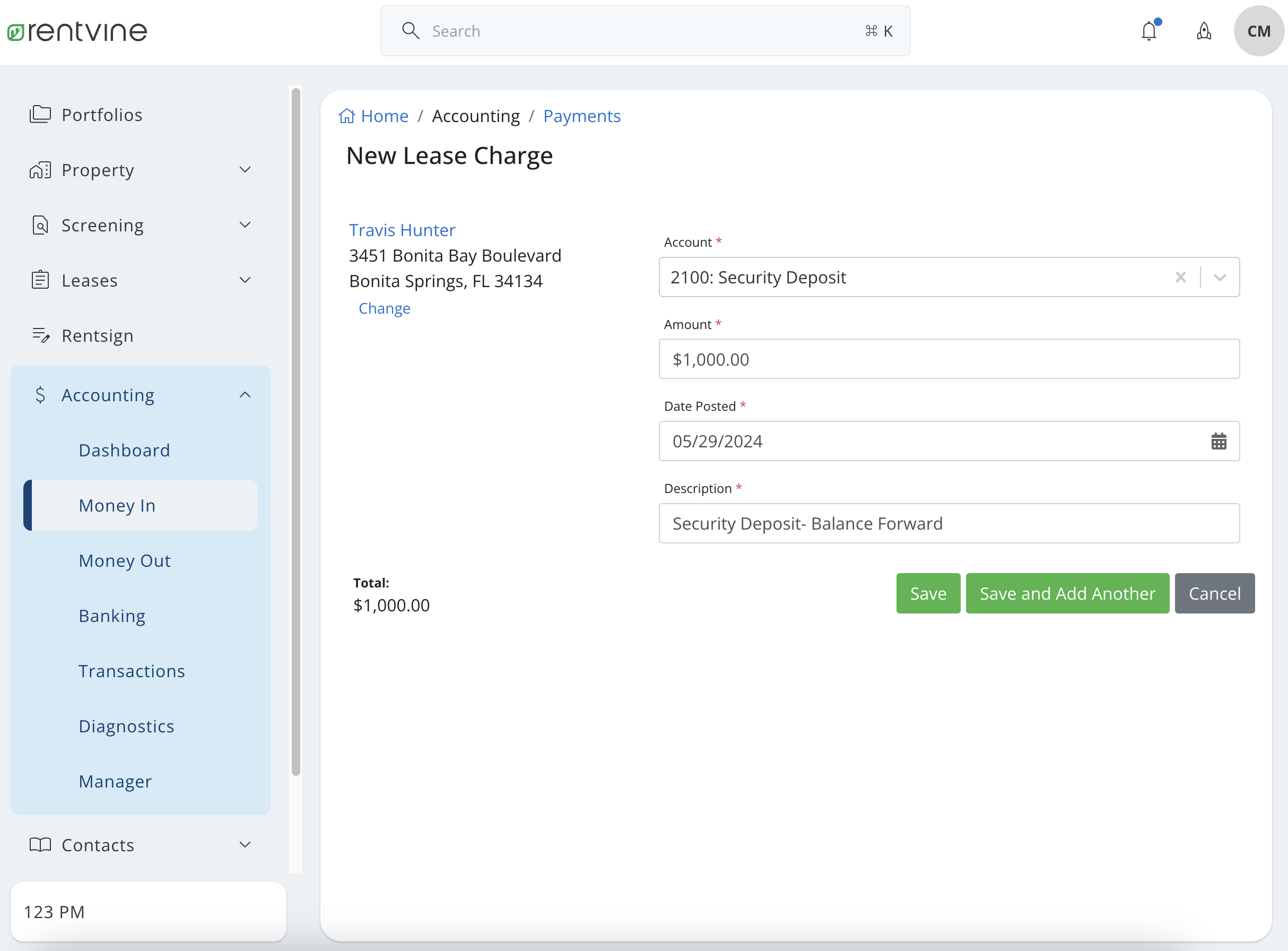 How to Enter the Current Balance of Tenant/Lease Ledger from a Prior ...